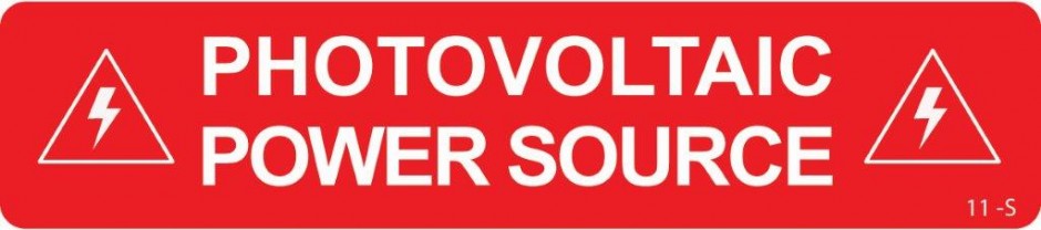 Solar Warning Labels | USA | Solar Panel System